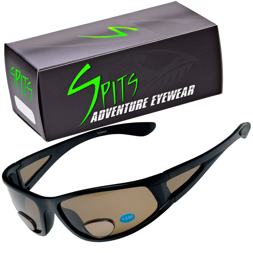 Fisher Polarized Bifocal Sunglasses with Magnifier – Spits Eyewear