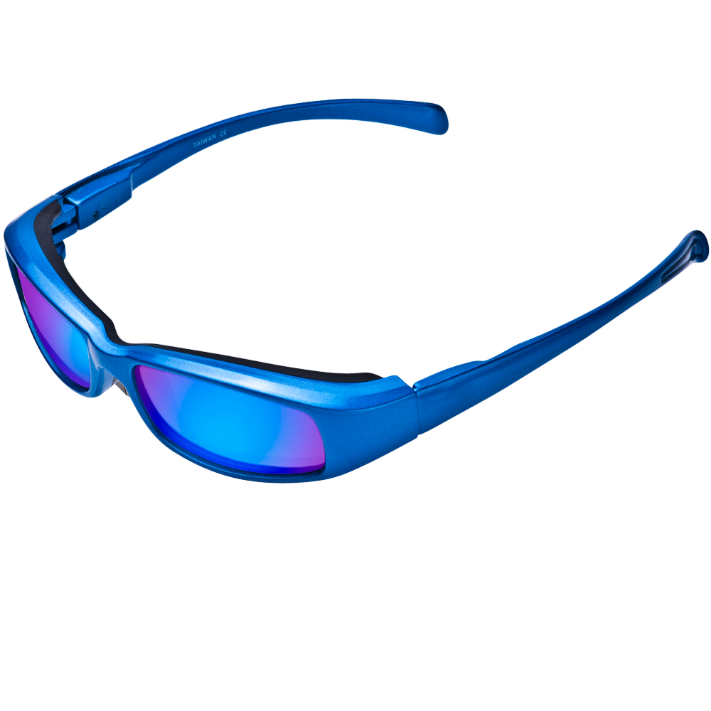 New Attitude Blue Frame Various Lens Color Options – Spits Eyewear