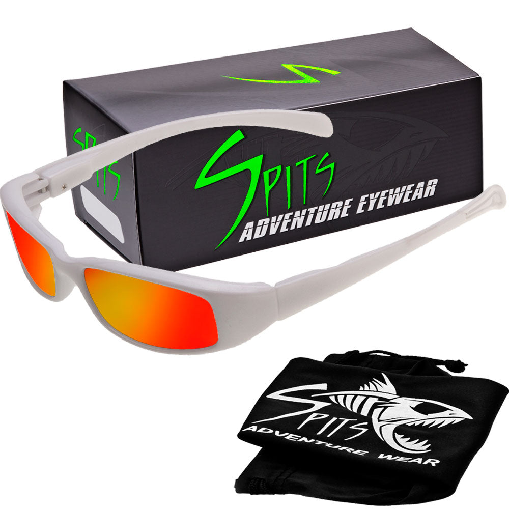 New Attitude White Frame Various Lens Color Options – Spits Eyewear
