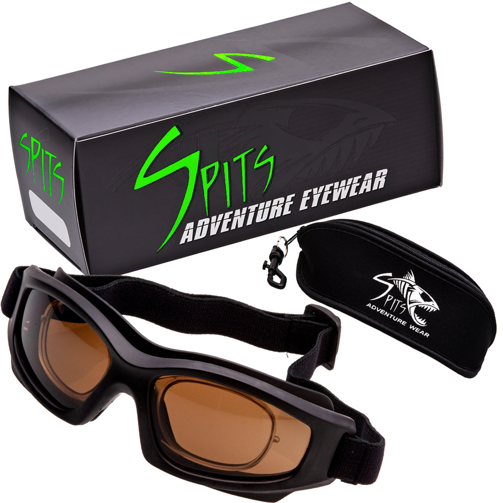 Quad RX - Rubberized Sealed Goggles with Eye Prescription Adapter - Va ...